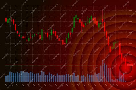 Premium Vector Stock Market Trading Technical Analysis Bar Chart Fall Business Candlestick