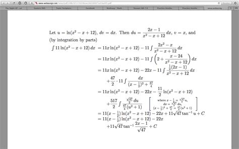 solved use integration by parts together with the techni