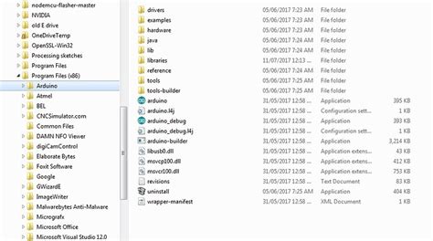 Where Did The Hardware Folder Go Ide 1x Arduino Forum