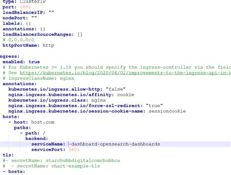 opensearch dashboard connection error coming dureing deploying the