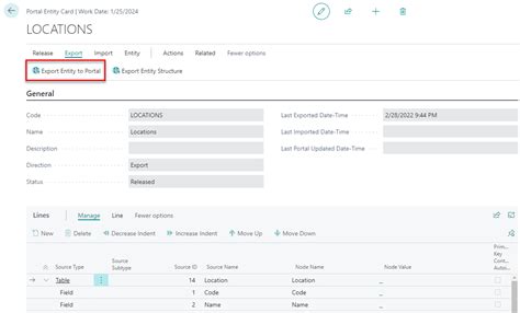Manual Synchronization Of Entity Structure Or Entity Data