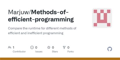 Github Marjuwmethods Of Efficient Programming Compare The Runtime