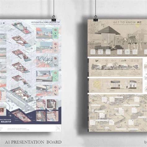Design Diagram And Layout For Architecture And Interior Presentation Board