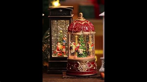 회전목마 기차 크리스마스 산타 장식 오르골 선물 Led 무드등 캐롤 멜로디 Youtube