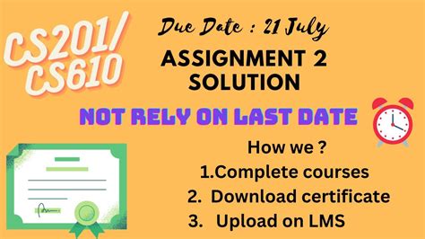 Cs610 And Cs201 Assignment 1 Solution Fall 2023 How We Download