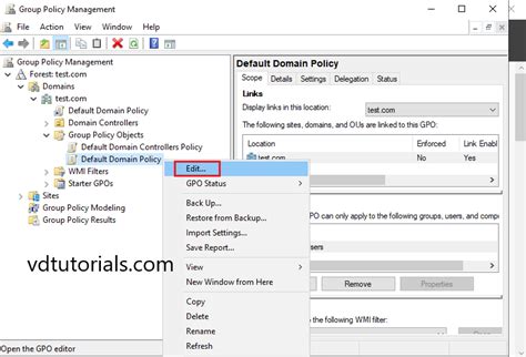 Configure Group Policy On Windows Server 2022 VD Tutorials