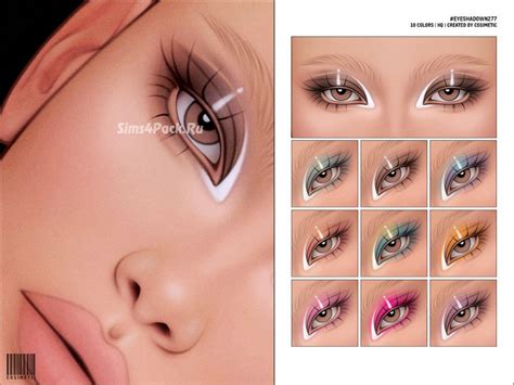 Тени для век Glossy Eyeshadow N277 скачать для Симс 4