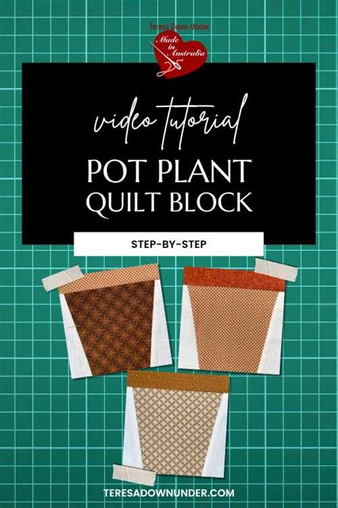 Pot Plants Block Floracotta Quilt Pattern