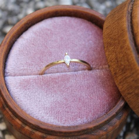Small Diamond Ring Etsy