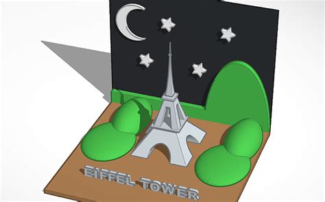3d Design Simple Eiffel Tower Tinkercad