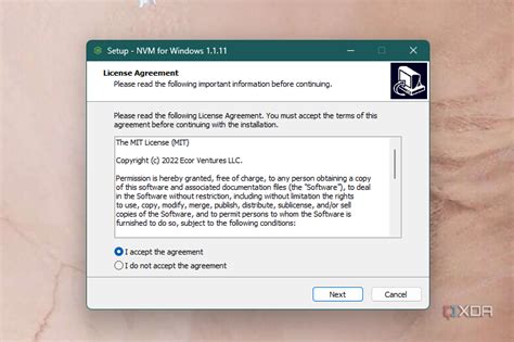 installing nvm on a windows computer