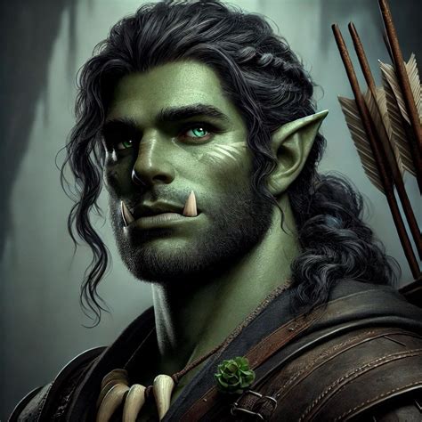 Pin By Mitzie Ruivo On Dandd Half Orc Male Fantasy Male Half Orc