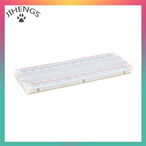 Jihengs Diy Mb 102 Solderless Breadboard 830 Plug Holes Versatile Prototyping Circuit Testing