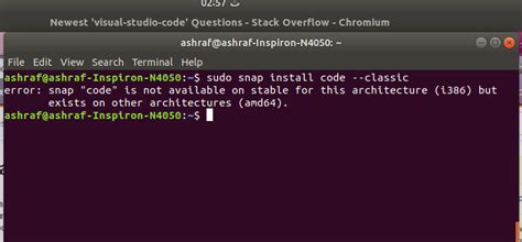 Ubuntu 1804 Visual Studio Code Installation Error On Ubuntu1804 32