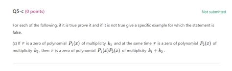 Solved For Each Of The Following If It Is True Prove It And Chegg Com