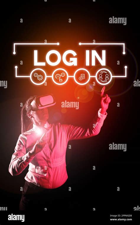 Writing Displaying Text Log In Internet Concept Go Through The