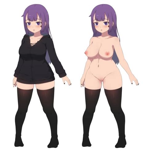 Rule 34 2girls Clothed Hoodie Kamuo Long Hair Nude Original Character