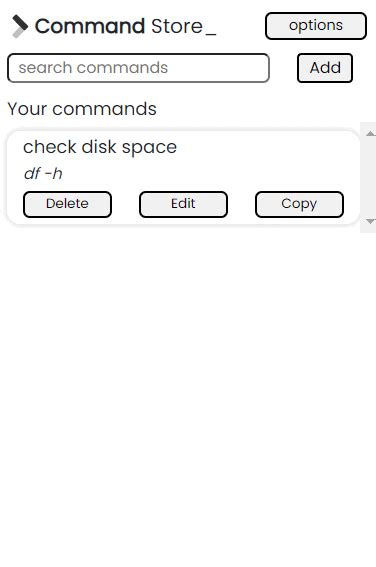 Command Store