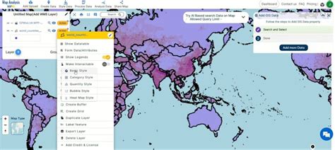 create population density map add wms data mapog