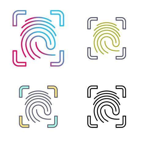 Finger Print Vector Icon 25062361 Vector Art At Vecteezy