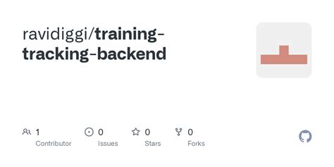 GitHub Ravidiggi Training Tracking Backend
