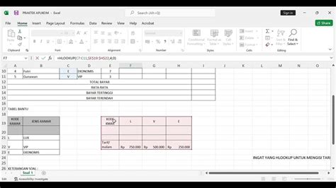 Cara Membuat Vlookup Dan Hlookup Di Microsoft Excel Youtube