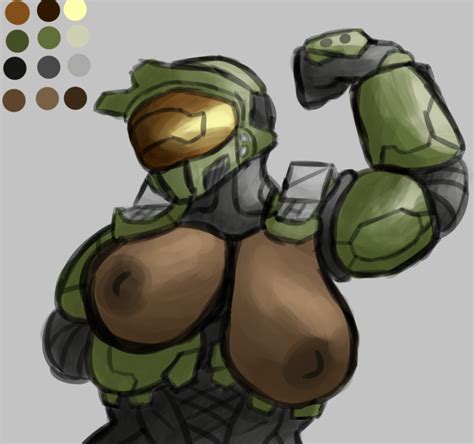 Rule 34 Armor Dark Skin Female Halo Series Human Master Chief Microsoft Rule 63 Spartan