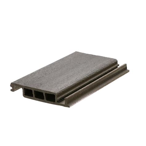 Deckorators Voyage 1 In X 6 In X 20 Ft Tundra Gray Grooved Edge Composite Deck Board 350311