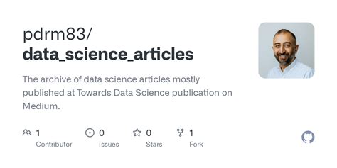 GitHub Pdrm Data Science Articles The Archive Of Data Science Articles Mostly Published At