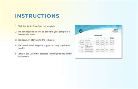 Project Plan Timeline Template In Word PDF Google Docs Download Template Net