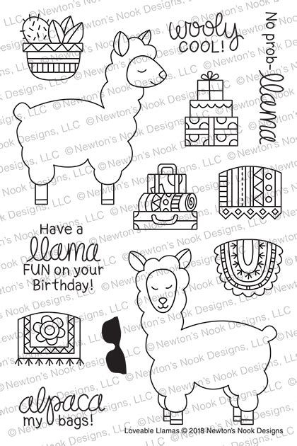 Loveable Llamas Newtons Nook Designs