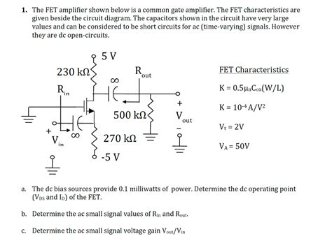Common Gate Amplifier Mosfet Schematic