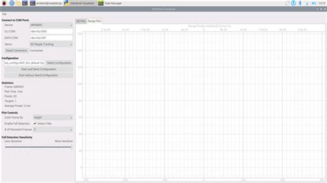 Iwr6843isk Ods Range Plot On The Industrial Visualizer Sensors Forum Sensors Ti E2e