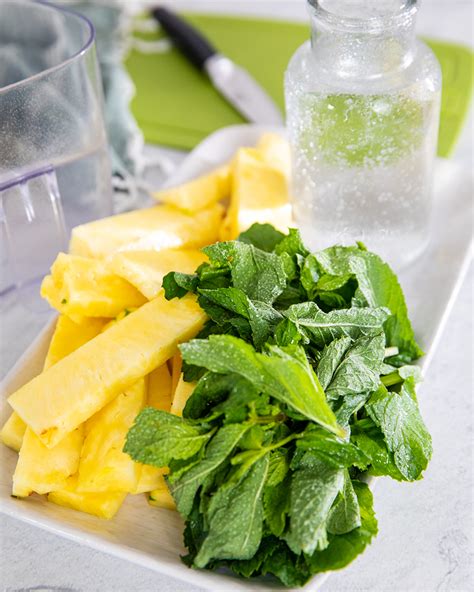 Sparkling Pineapple Mint Juice Kuvings Australia