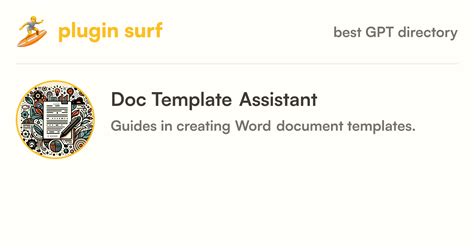 Doc Template Assistant Gpt Information Latest Updates And Reviews 2024