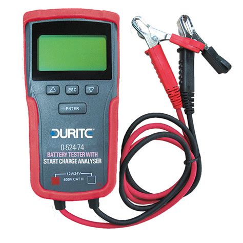 0 524 74 12v 24v Battery Tester With Start Charge Analyser
