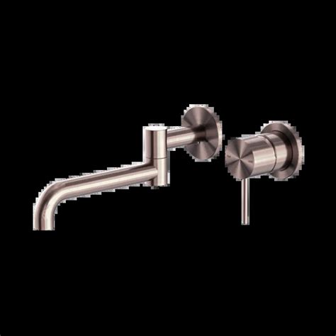 Mecca Wall Basinbath Mixer Swivel Spout 225mm Brushed Bronze