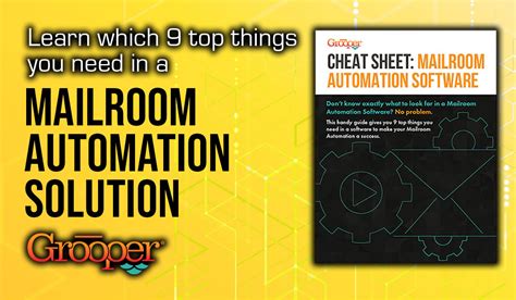 Get The Cheat Sheet To Mailroom Automation