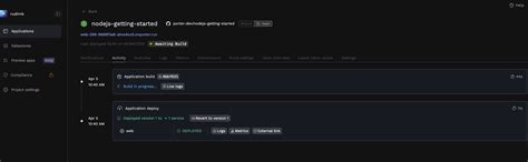Deploy A Nodejs App Porter
