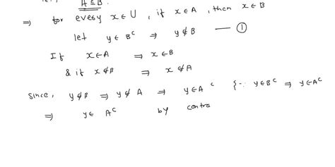 VIDEO Solution For All Sets A And B If A B Then B C A C