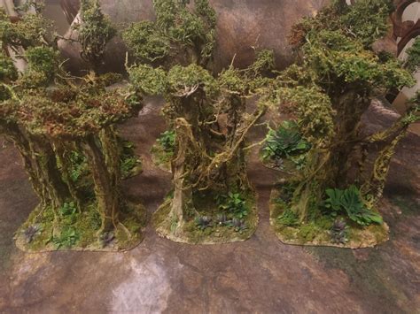 Rainforest Trees Terrain For Wargaming Dnd Warhammer And Tabletop Gaming Etsy