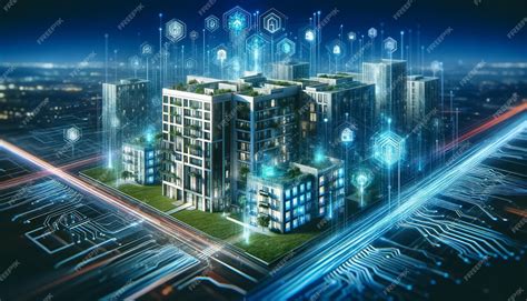 Smart City Of The Future Urban Landscape And Digital Integration