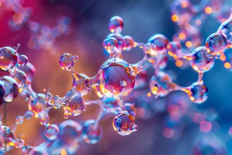 Microscopic View Of A Synthetic Polymer Used In Biomedical Engineering Highlighting The