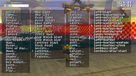 Jak Ii Debug Menu In Action Youtube