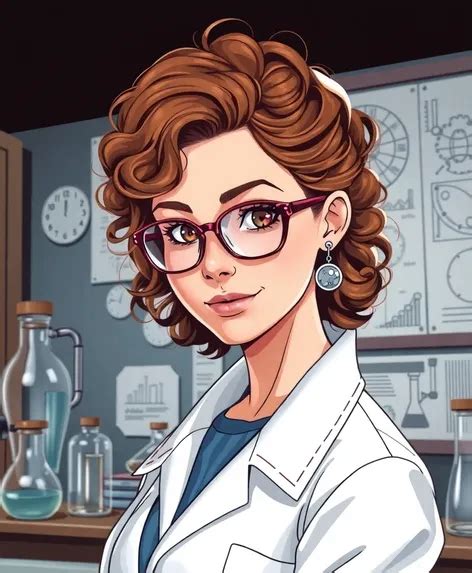 Female Science Teacher Drawing Image Free Ai Generator Makepix