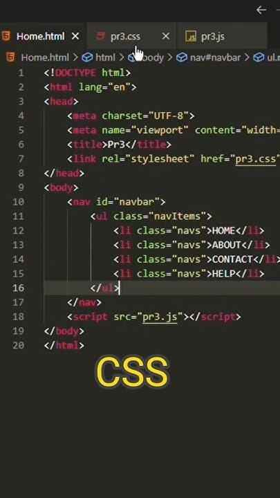 3d Nav Bar Items Ll Simple Html And Css Ll Html Css Youtube