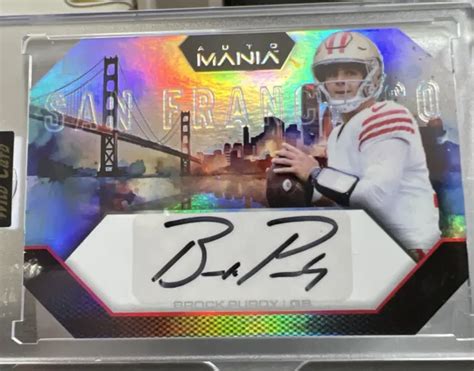 2023 Wild Card Auto Mania Brock Purdy Case Hit Die Cut Auto Ssp Amdc A