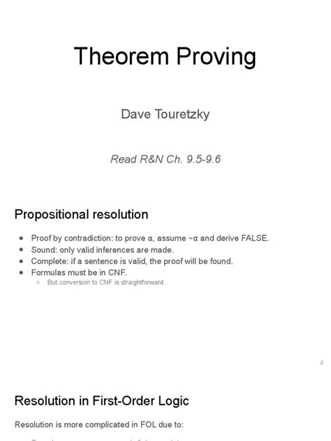 1004 Theorem Proving 2018 Pdf