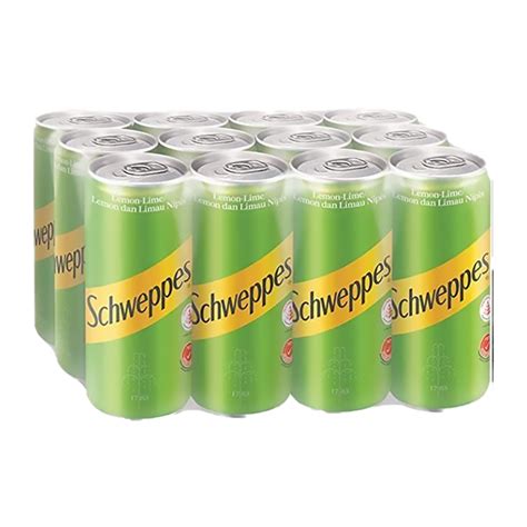Schweppes Lemon Lime 320ml 12 Cans Adultfoodandbeverage