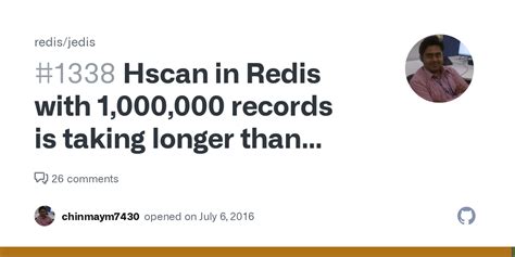 Hscan In Redis With 1 000 000 Records Is Taking Longer Than Usual